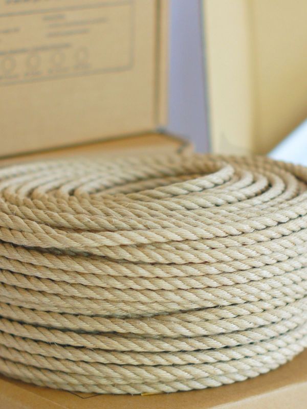 SINGLE RAW ROLL - 50m of finest jute rope for bondage for DIY processing